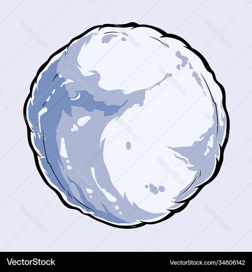 Realistic a snowball seasonal Royalty Free Vector Image