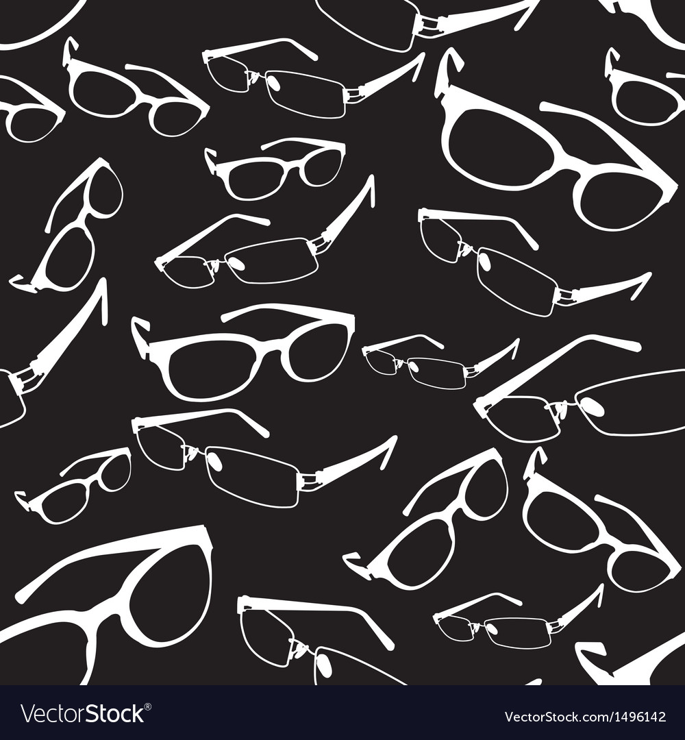 Seamless spectacle pattern Royalty Free Vector Image