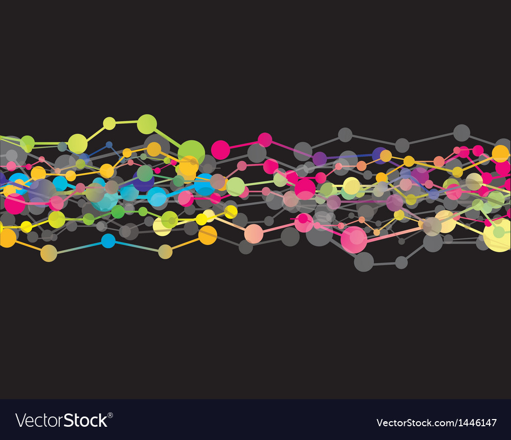 Abstract Molecular Structure Royalty Free Vector Image