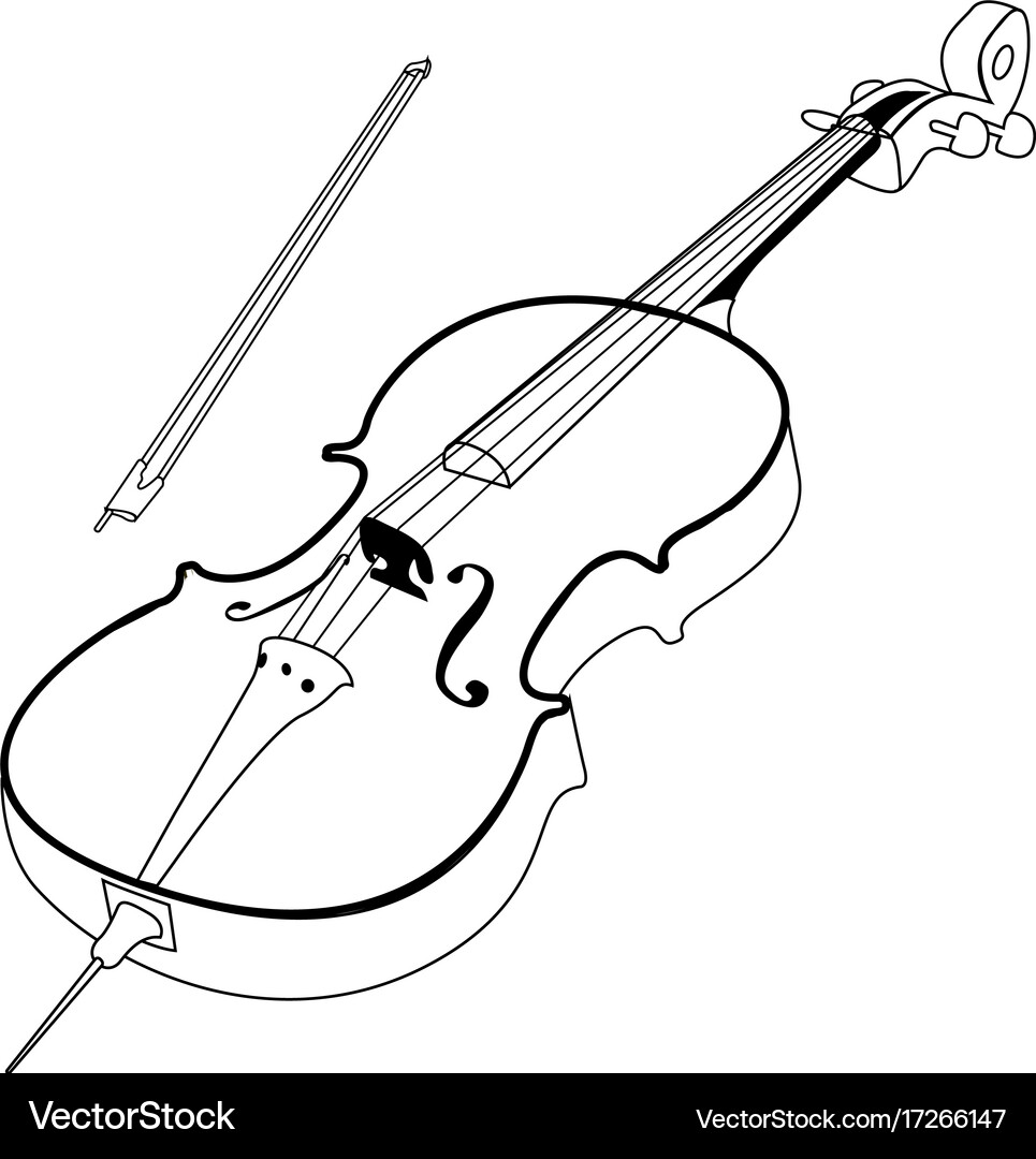 Cello Drawing Easy