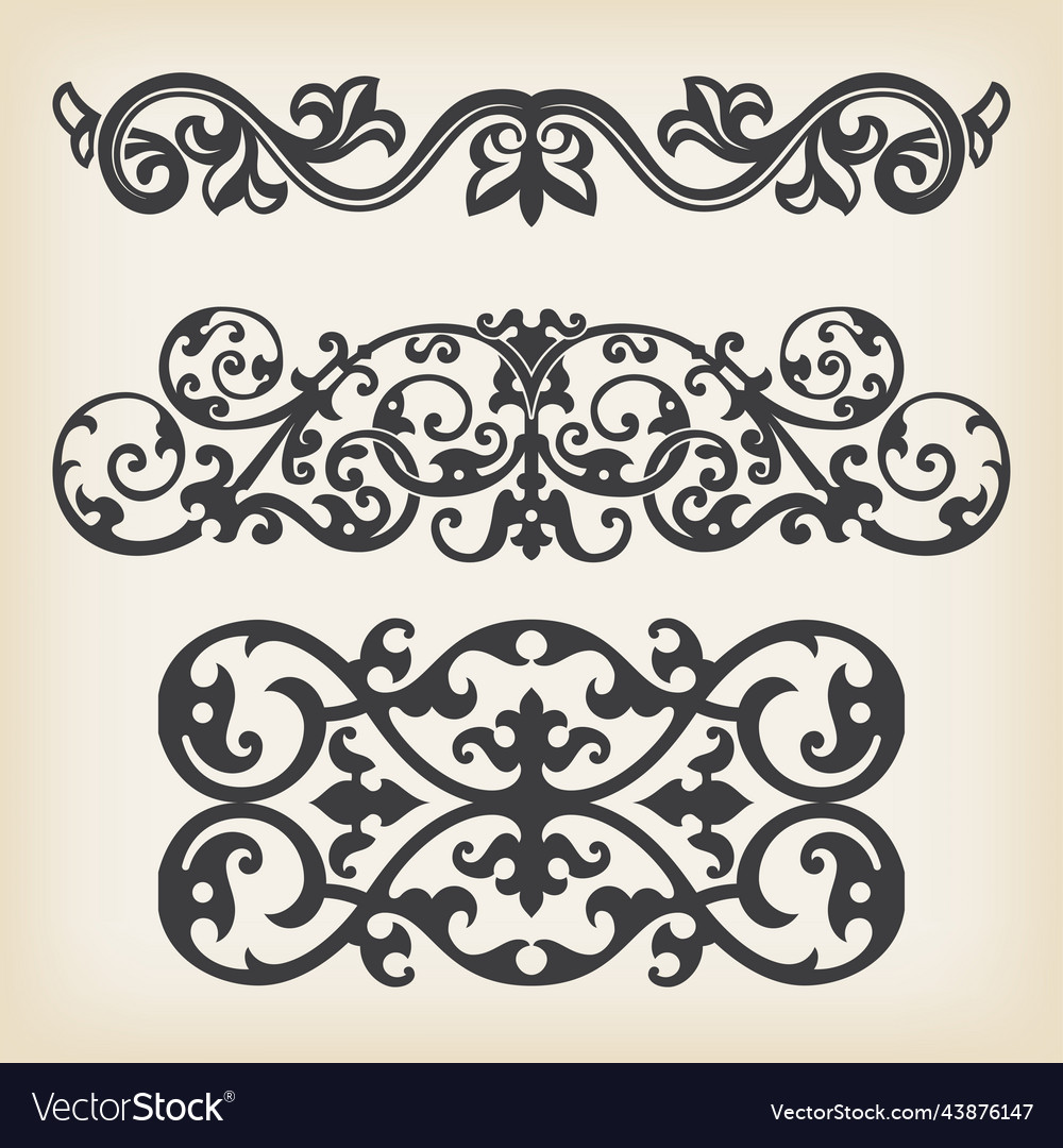 Decorative elements Royalty Free Vector Image - VectorStock