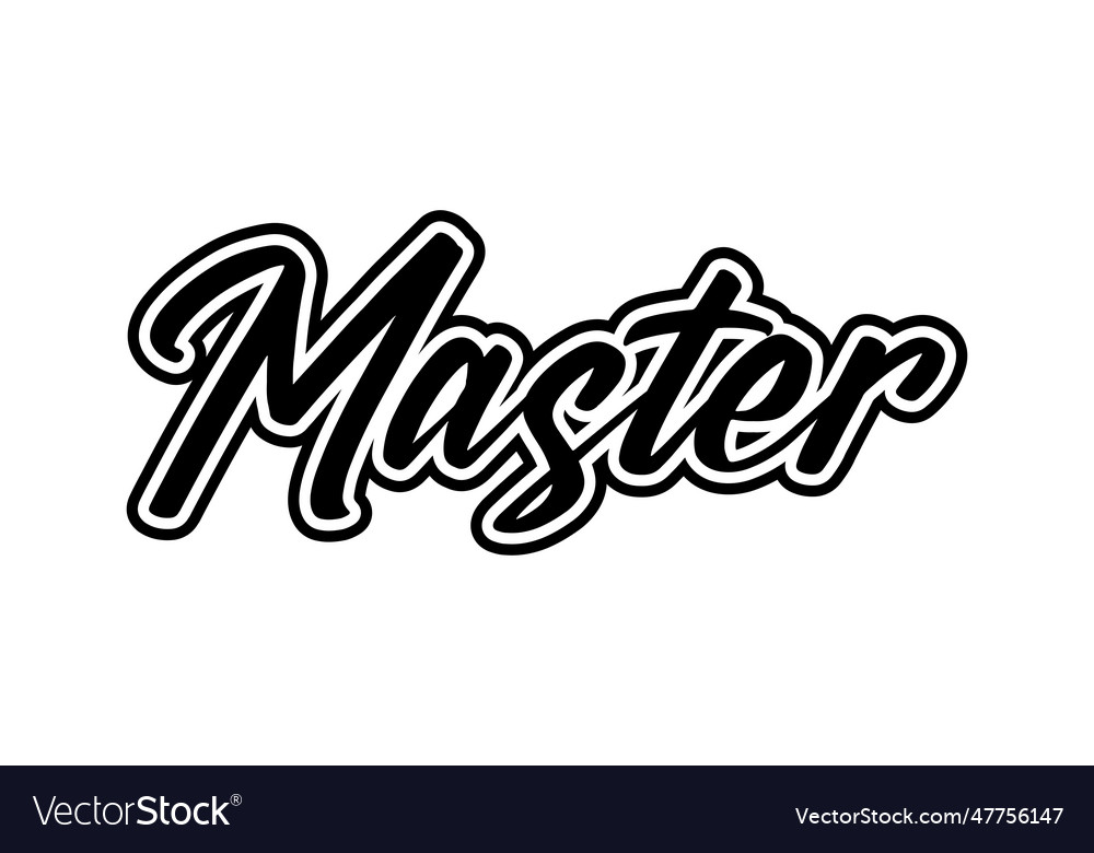 Master Royalty Free Vector Image - VectorStock