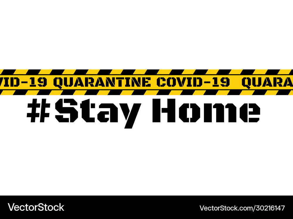Self quarantine and social distancing concept Vector Image