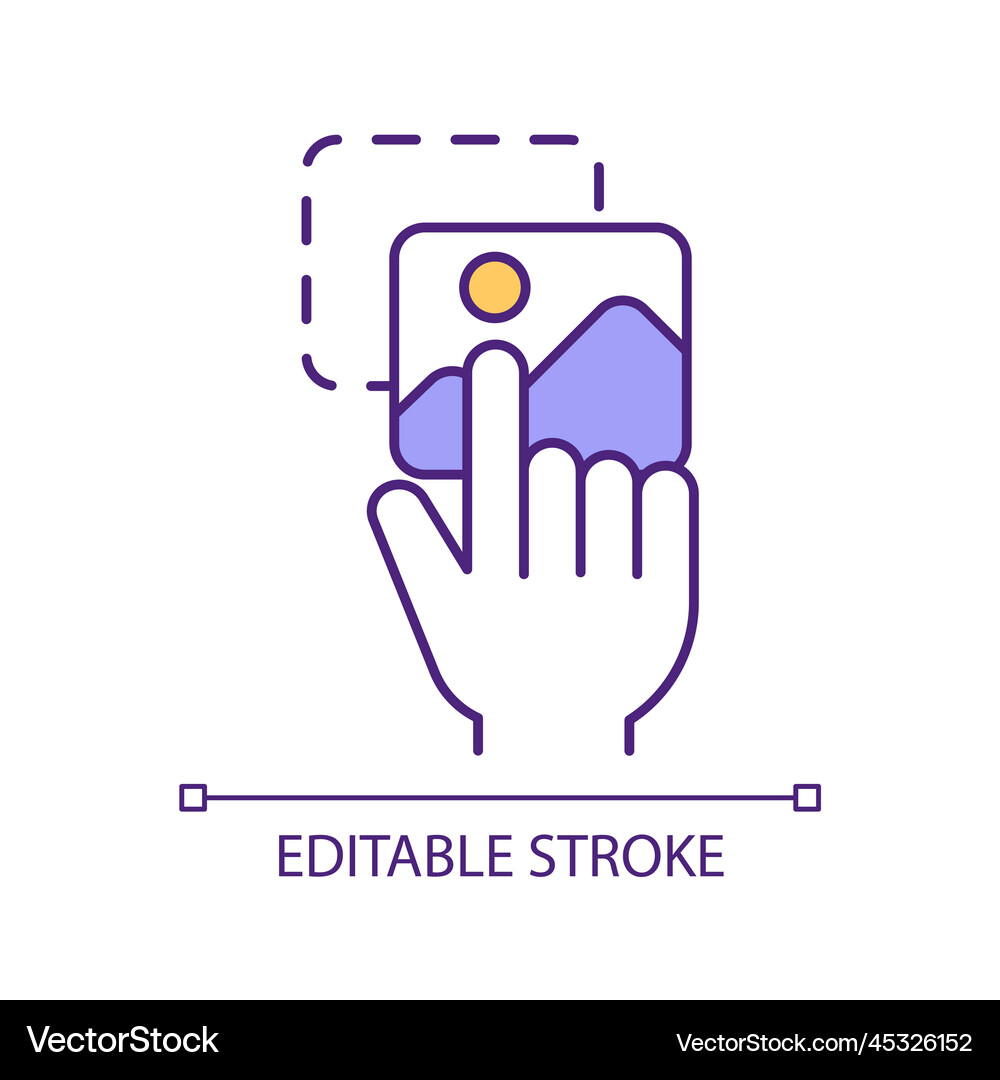 Editing photo rgb color icon Royalty Free Vector Image