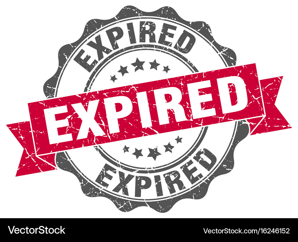 Expired stamp sign seal Royalty Free Vector Image