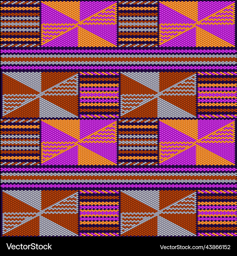 Folk ornament national pattern ethnic embroidery Vector Image