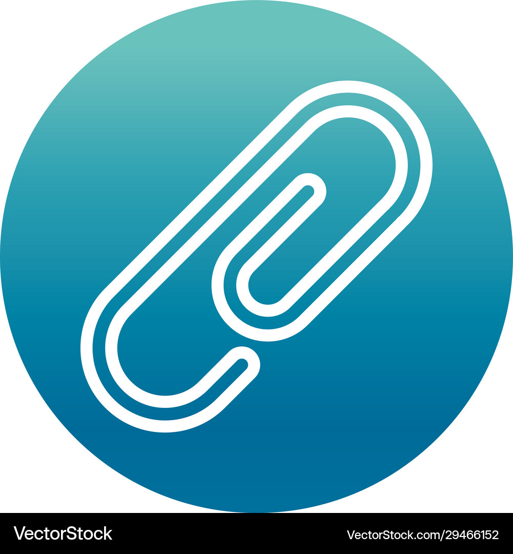 Office paper clip stationery supply block gradient