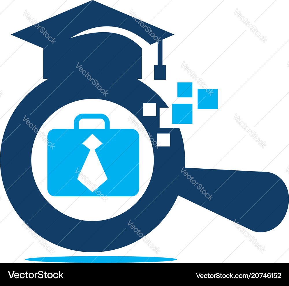 Searching job for new graduate Royalty Free Vector Image