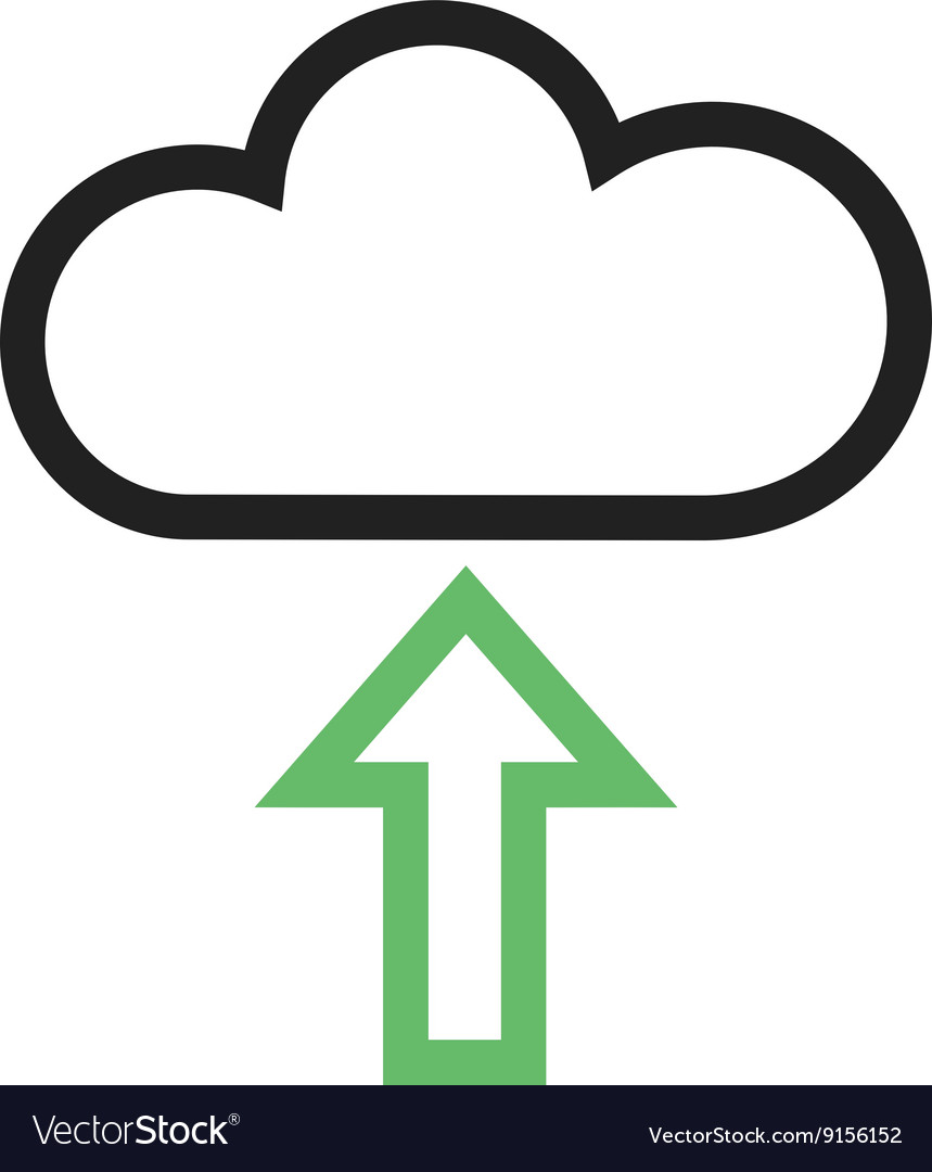 Upload to cloud Royalty Free Vector Image - VectorStock