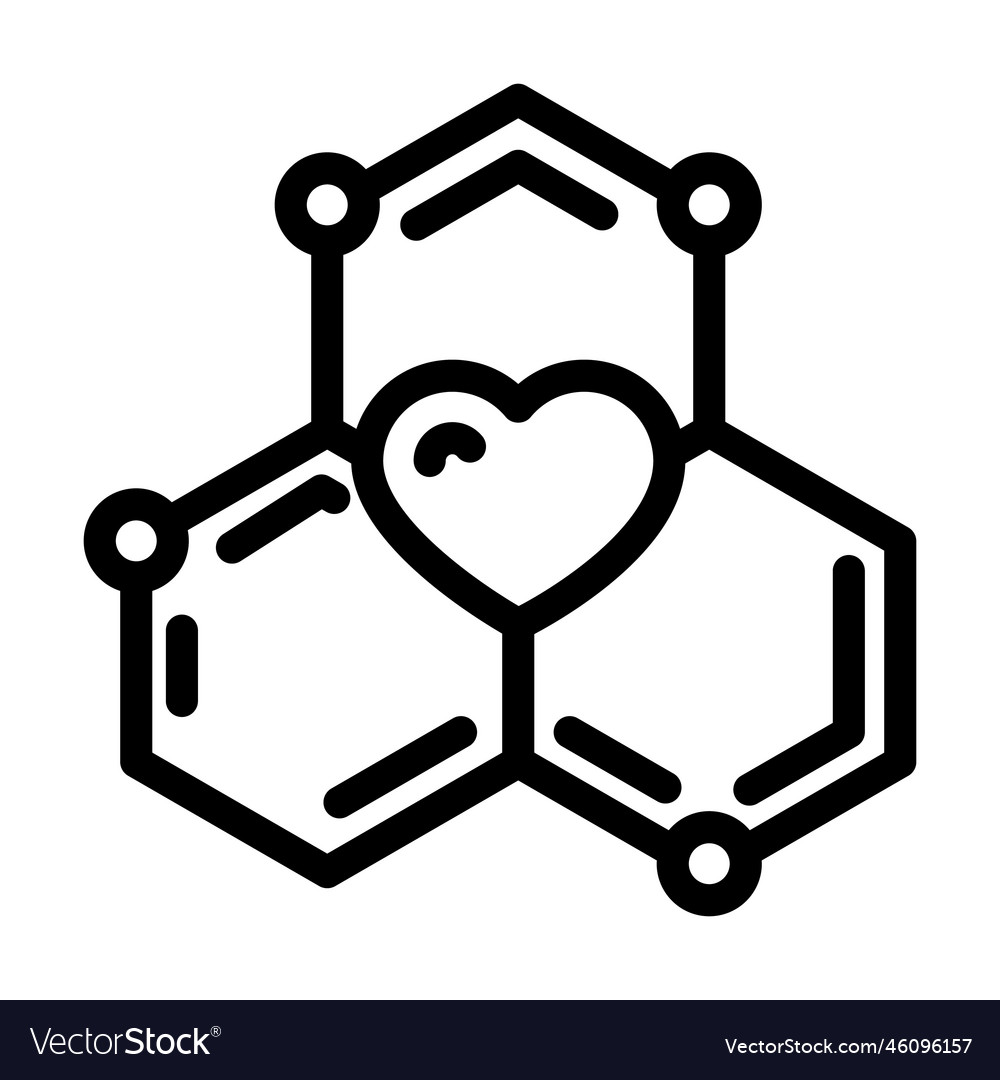 Health molecular structure line icon Royalty Free Vector Health molecular structure line icon Royalty Free Vector