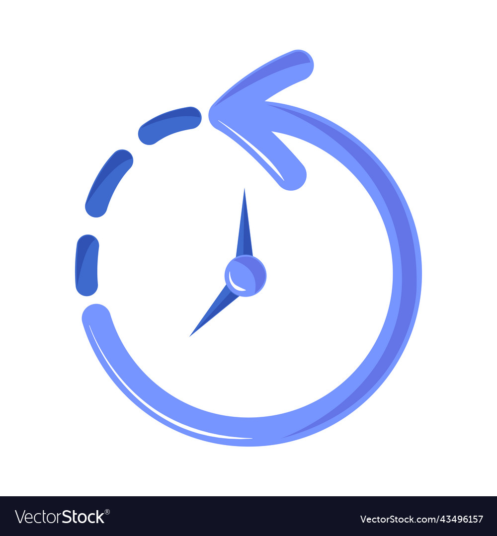 Timer Clock Linear Royalty Free Vector Image Vectorstock