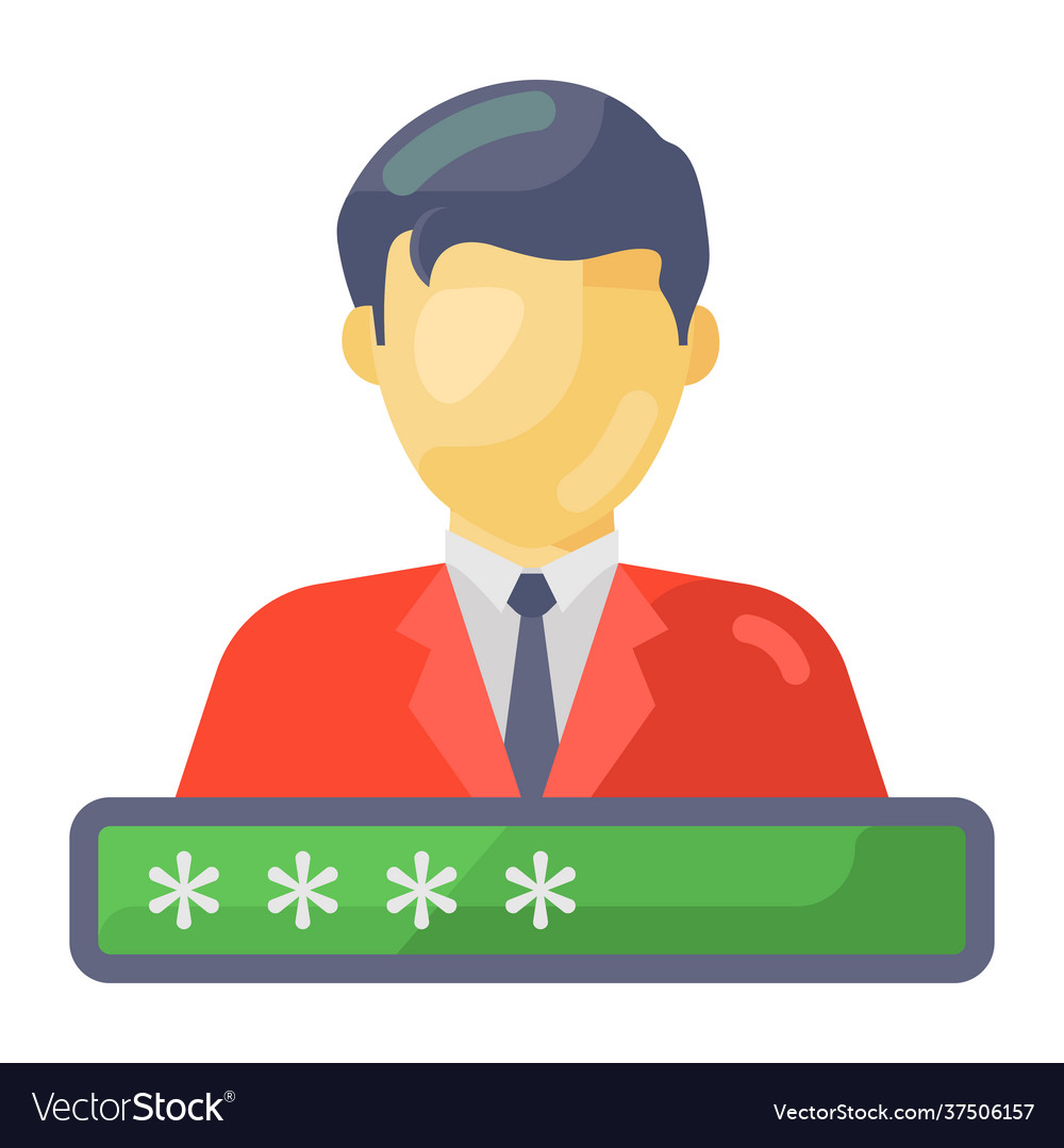 User Password Royalty Free Vector Image Vectorstock