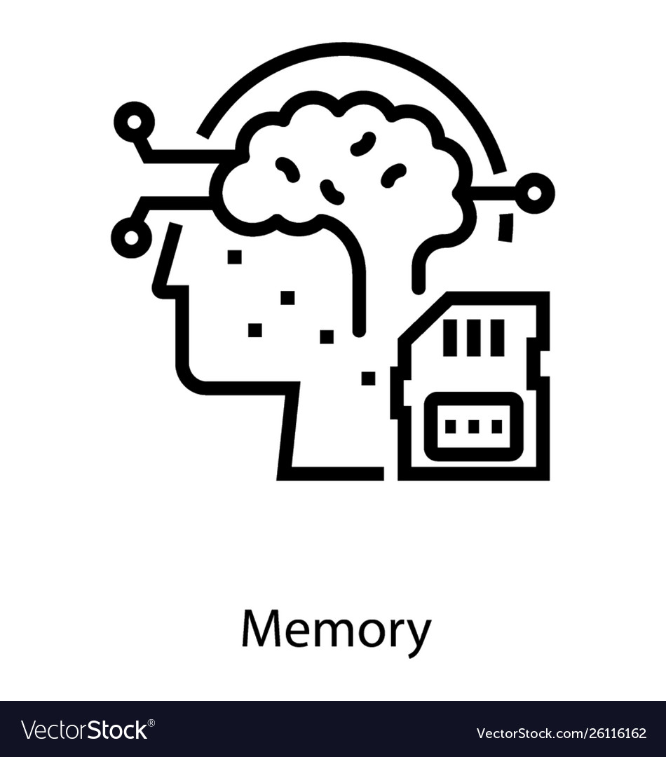 Brain processing activity Royalty Free Vector Image