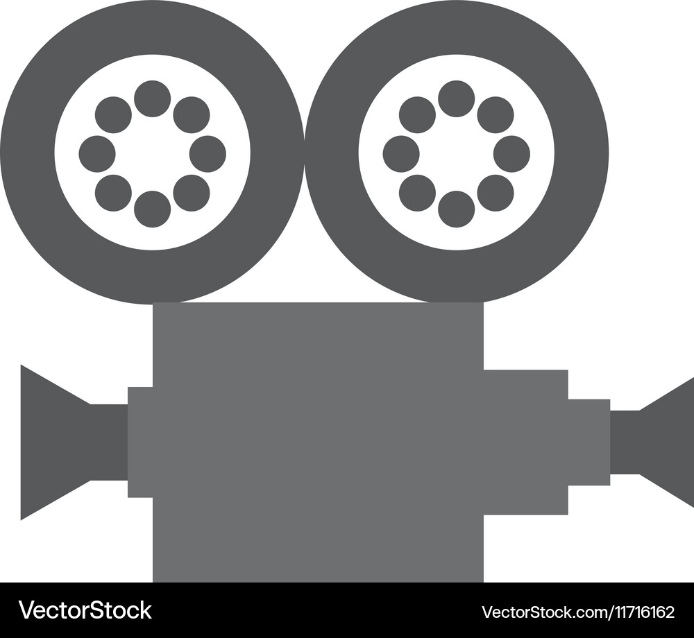 Camera video film isolated icon Royalty Free Vector Image