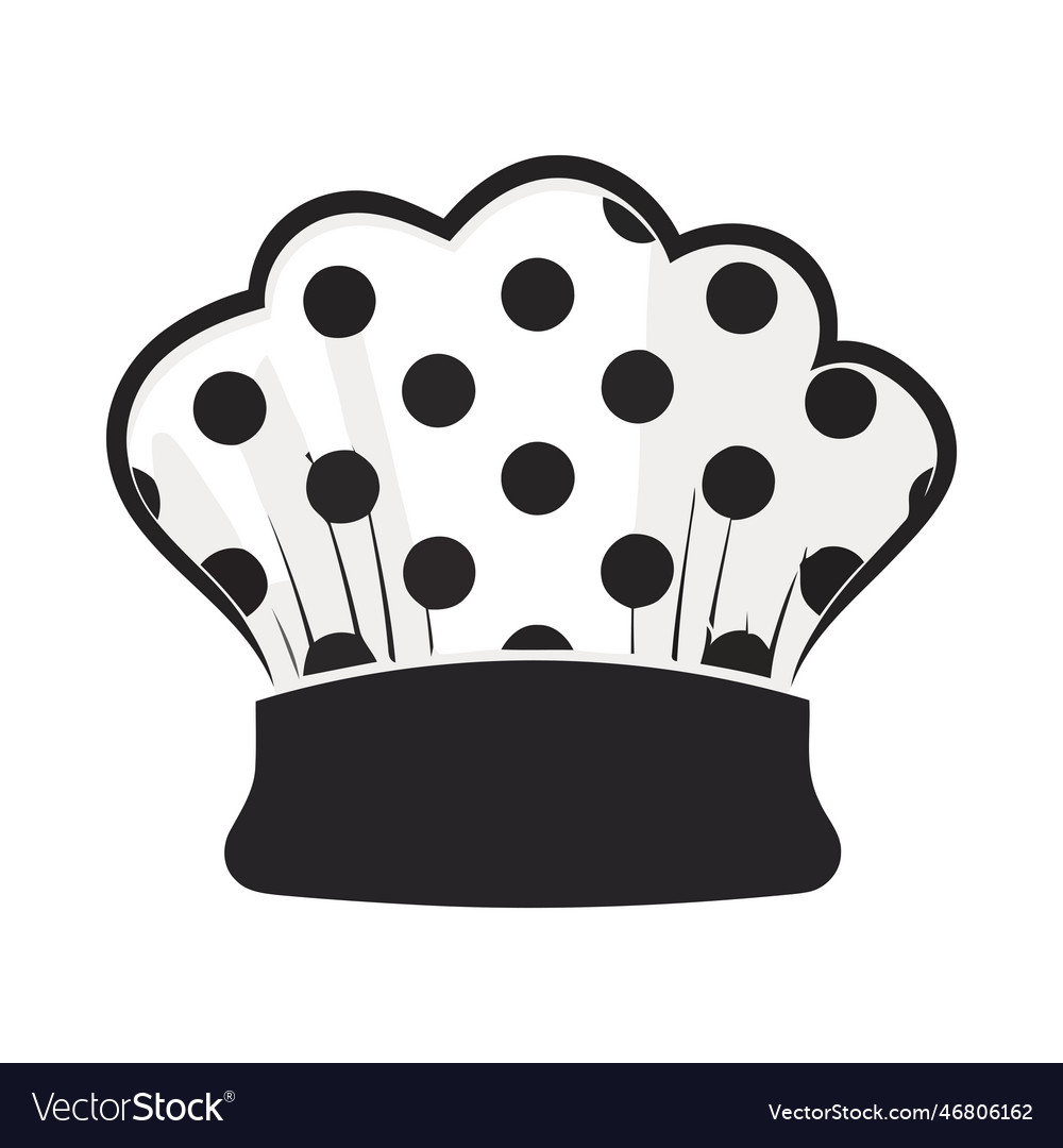Chef cap uniform Royalty Free Vector Image - VectorStock