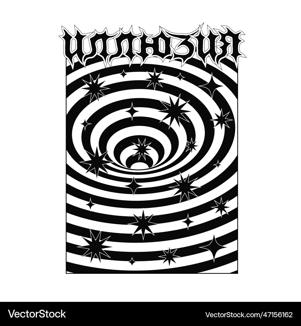 Cool futuristic print artwork abstract geometric Vector Image