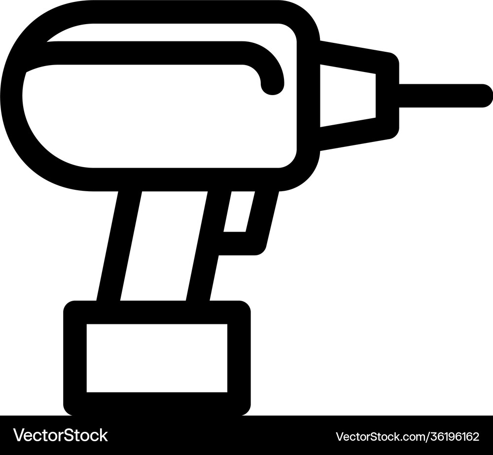 Driller icon or logo isolated sign symbol Vector Image