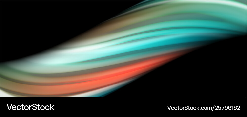 Flowing liquid colors - modern colorful flow Vector Image