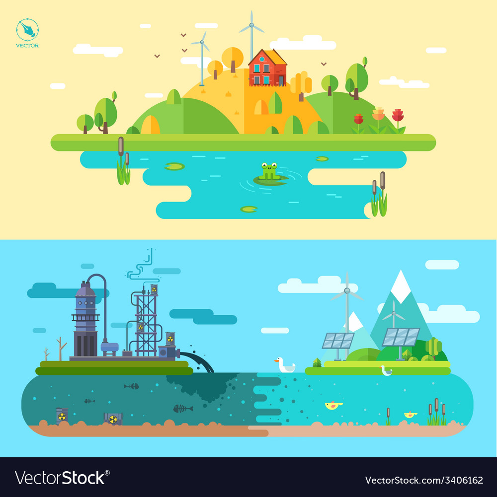 Set flat design concept Royalty Free Vector Image Set flat design concept Royalty Free Vector Image