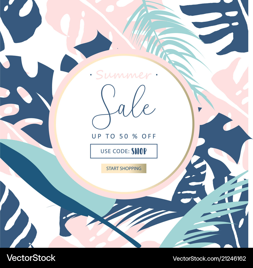 Trendy pastel sale banners Royalty Free Vector Image