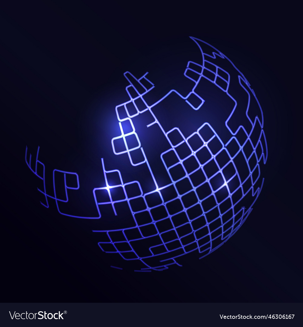 Abstract globe background Royalty Free Vector Image
