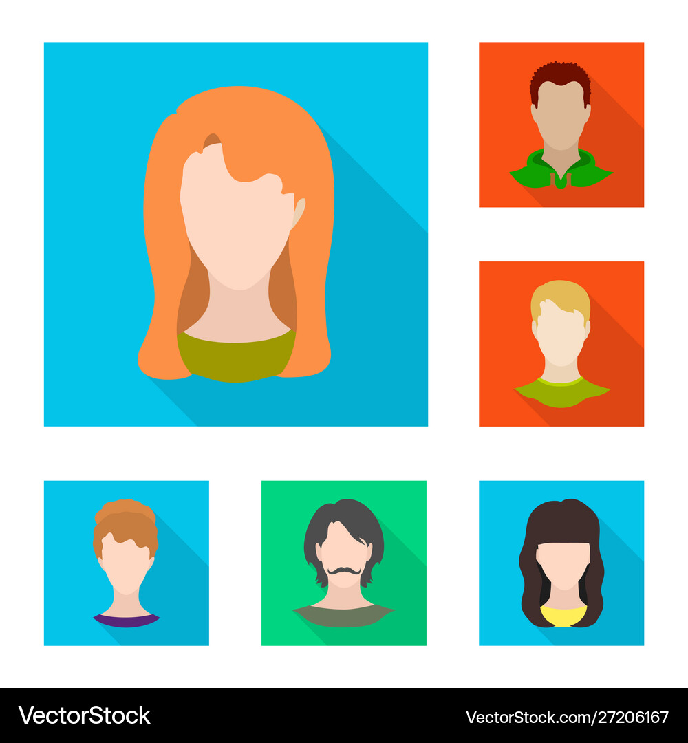 Avatar and dummy sign set Royalty Free Vector Image