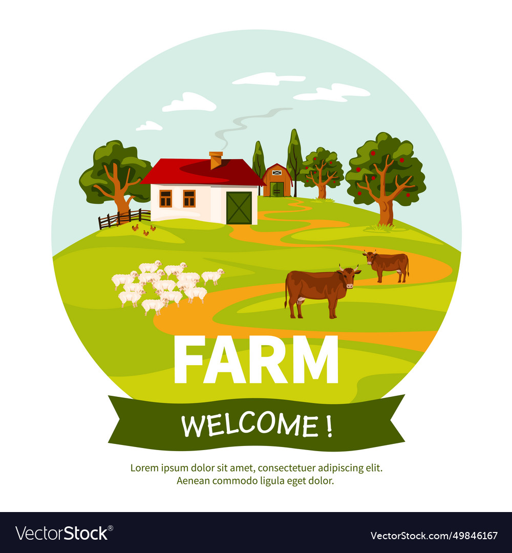 Farm Royalty Free Vector Image - VectorStock