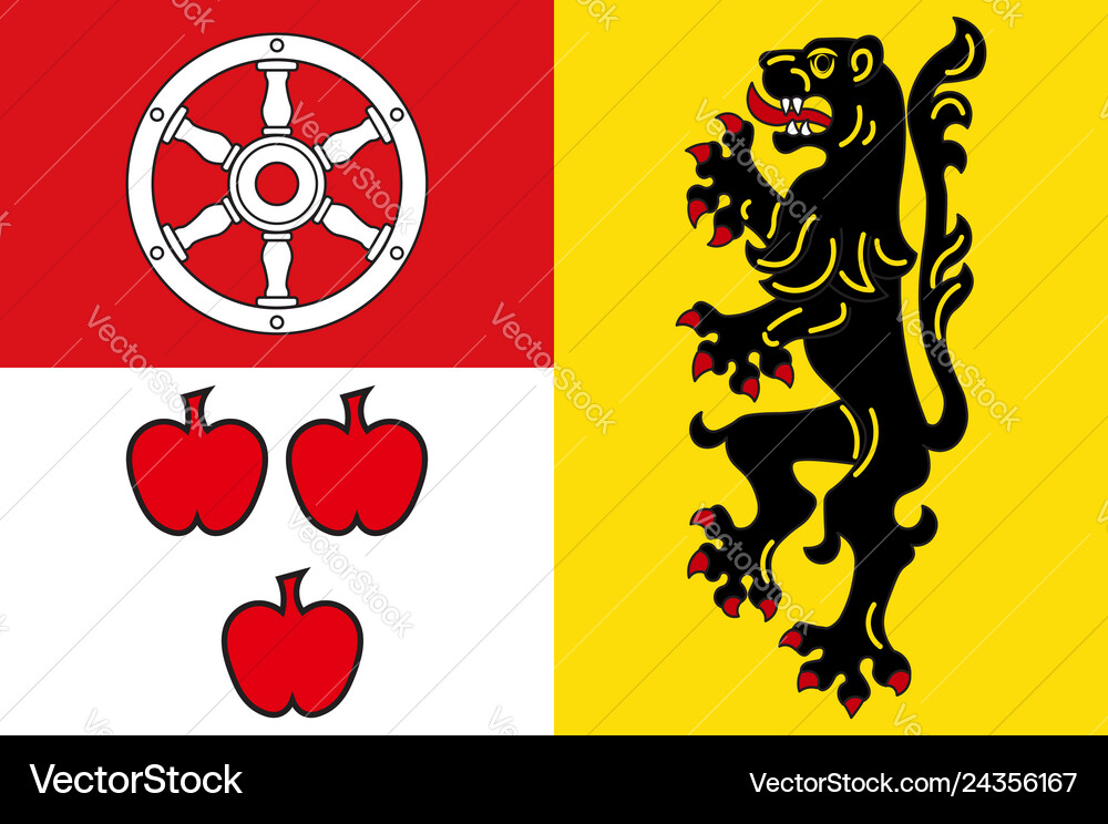 Flag of weimarer in thuringia in germany Vector Image