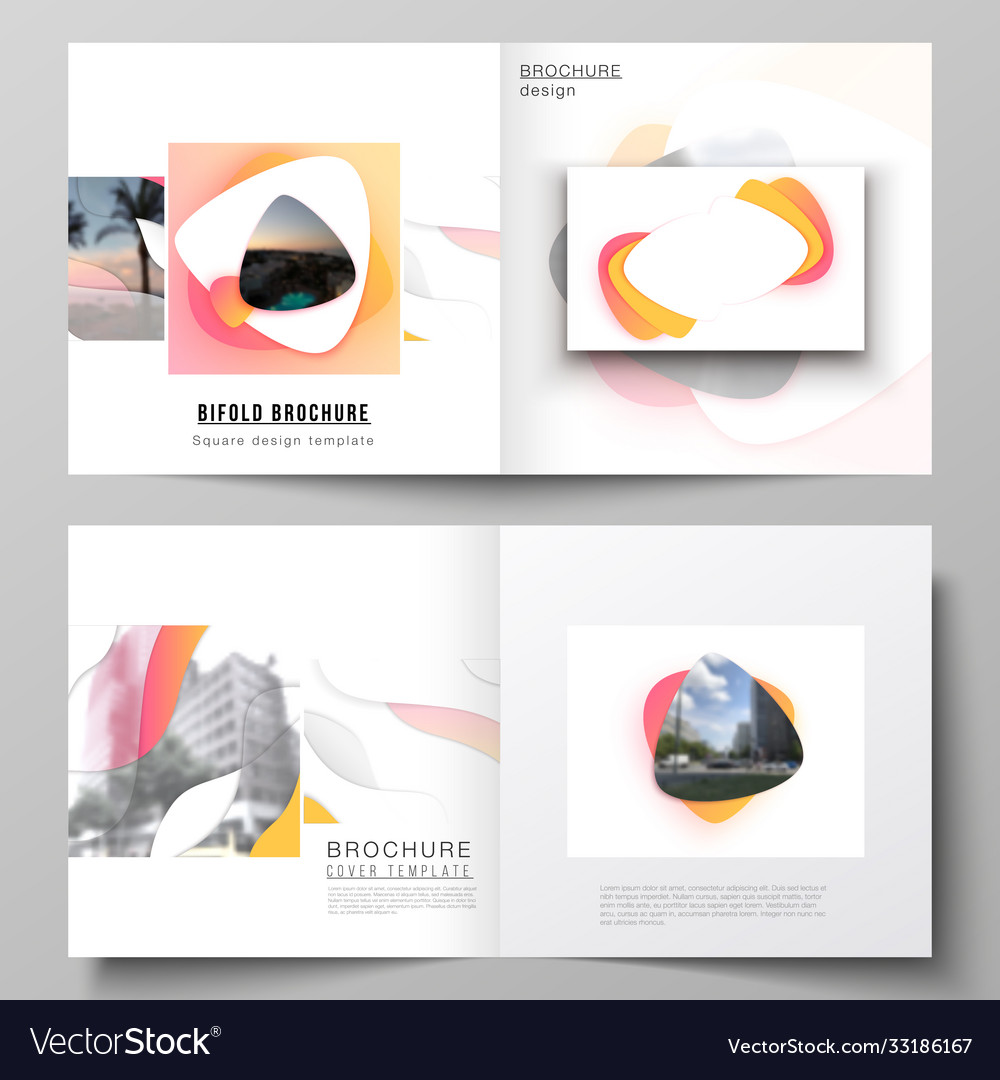 Layout two covers Royalty Free Vector Image - VectorStock