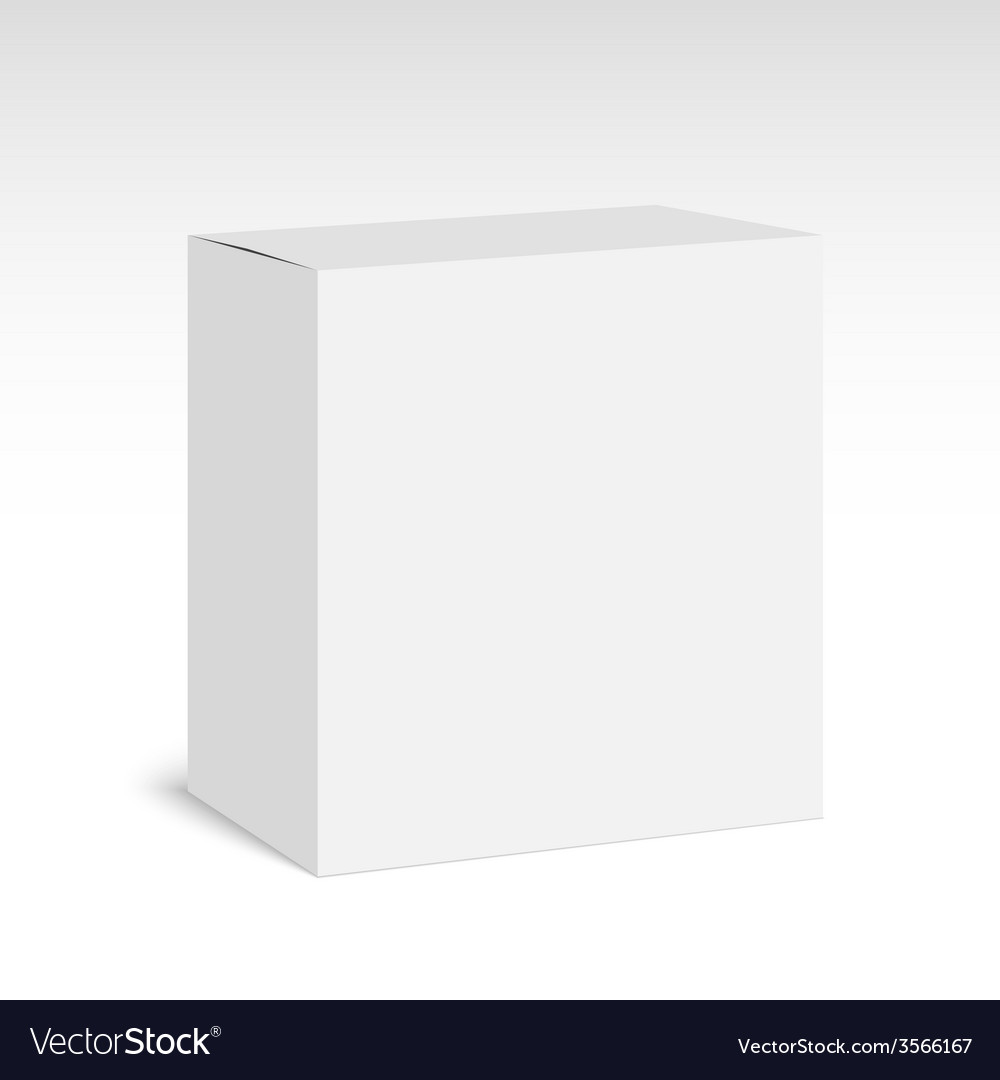 Package white box Royalty Free Vector Image - VectorStock