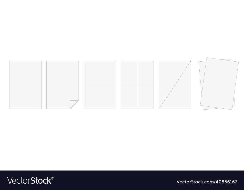 Paper format a4 Royalty Free Vector Image - VectorStock