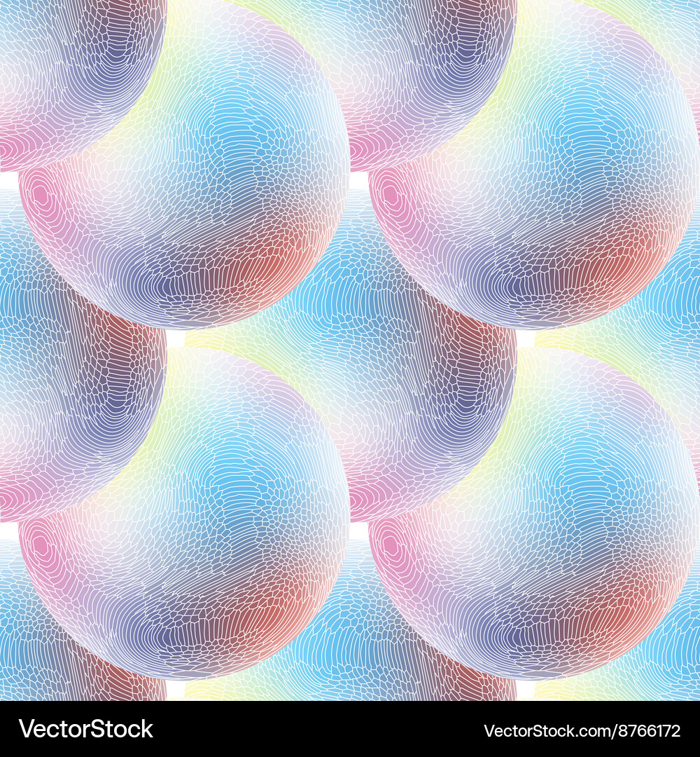 Pattern of unusual blue and white balls Royalty Free Vector