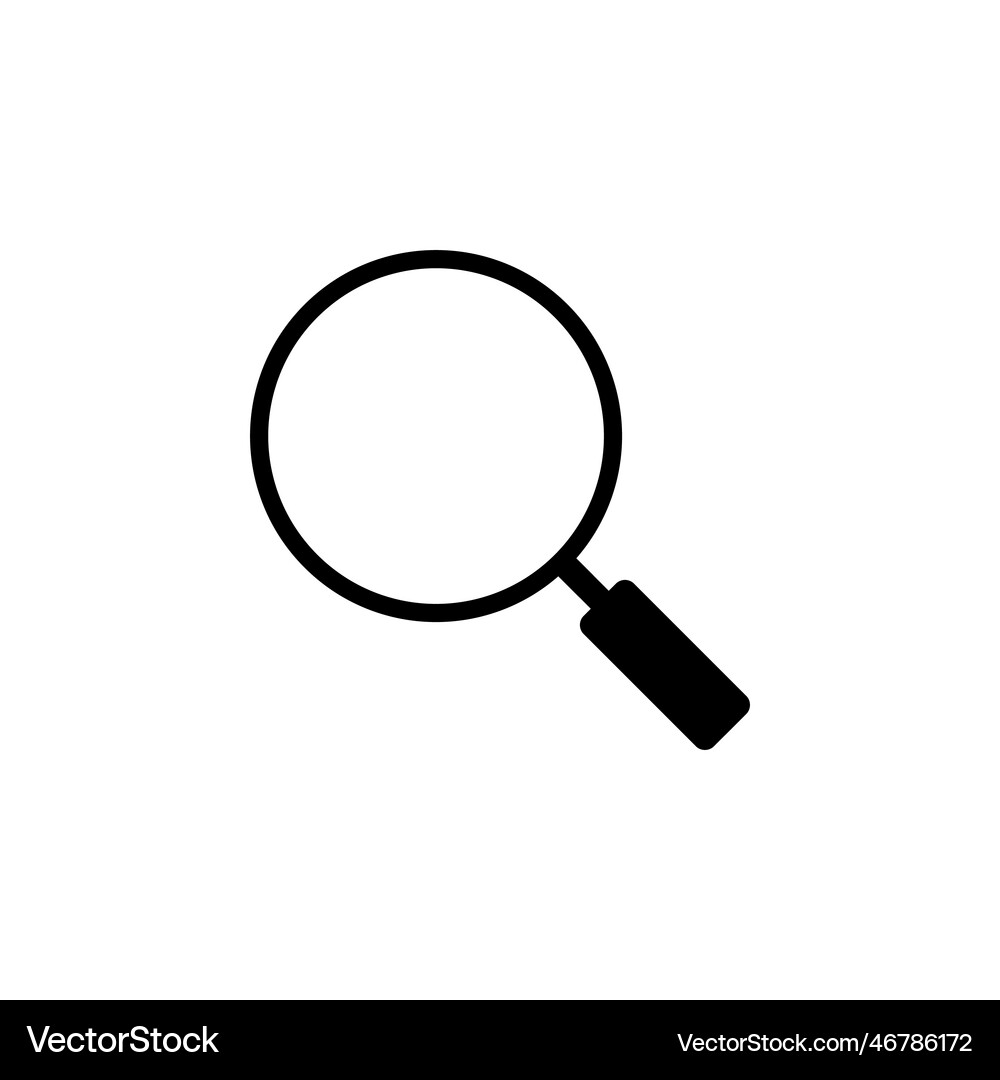 Search icon search magnifying glass icon Vector Image