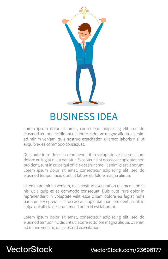 Business idea and answers man innovative solution Vector Image
