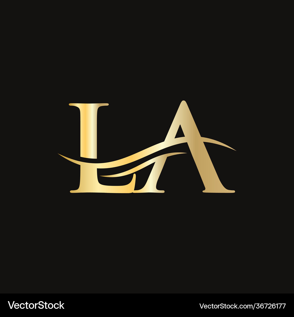 La letter logo initial business Royalty Free Vector Image