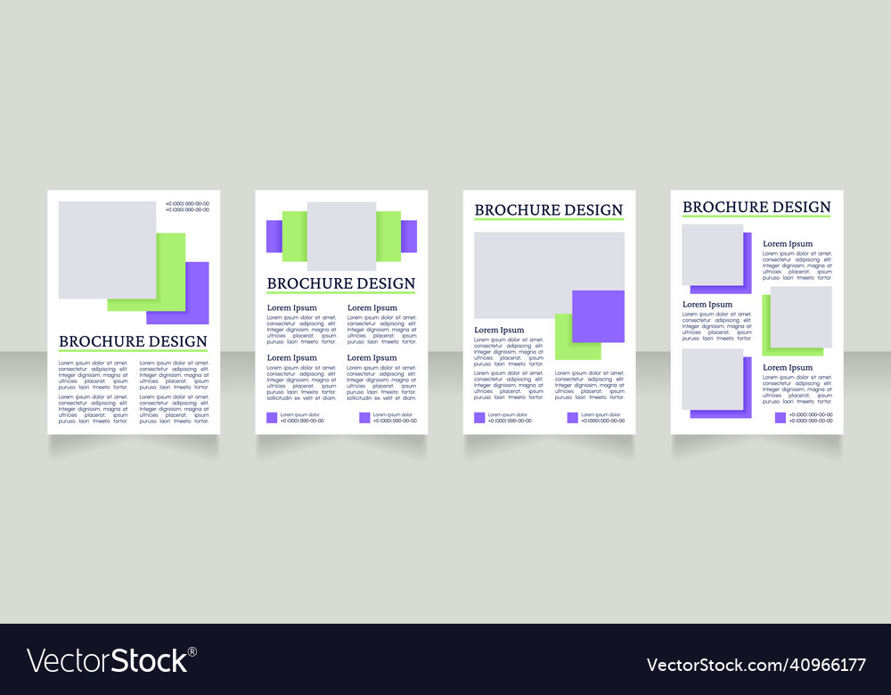 Personal development methods blank brochure Vector Image