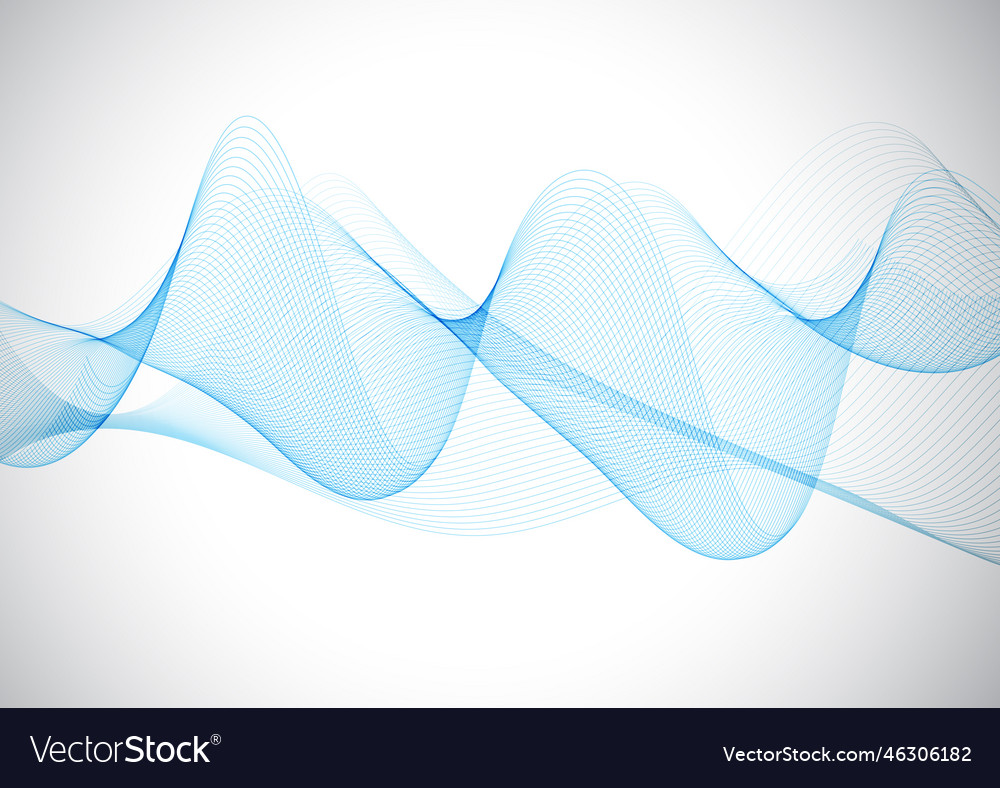 Blue waves background Royalty Free Vector Image