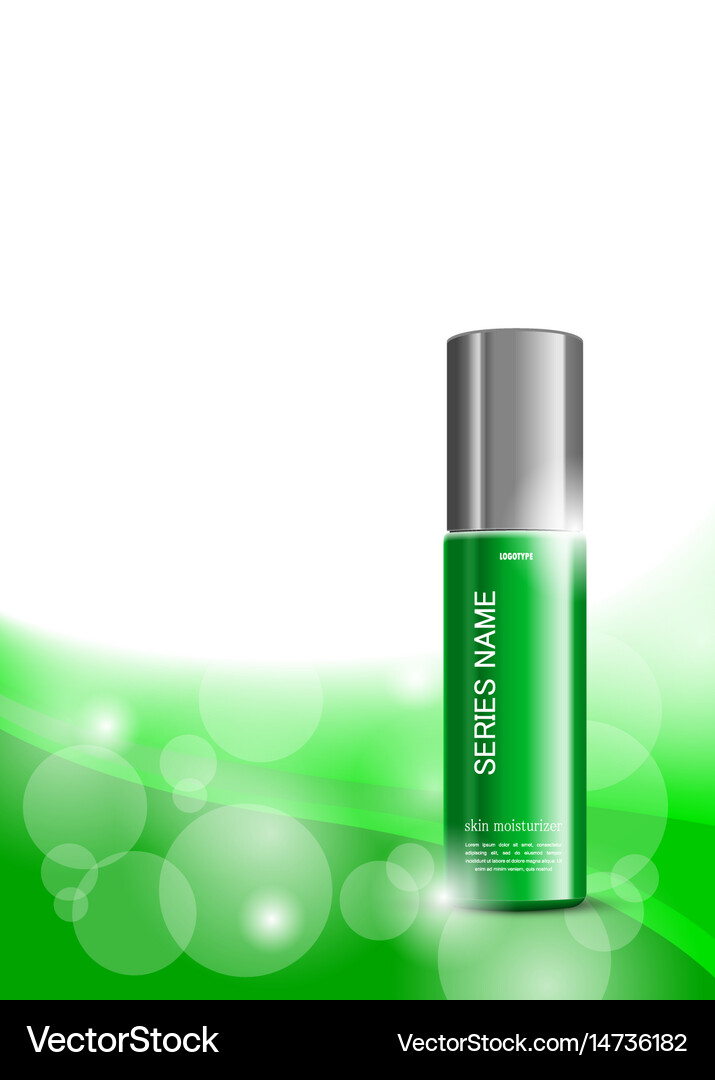 Body cream cosmetic ads template Royalty Free Vector Image
