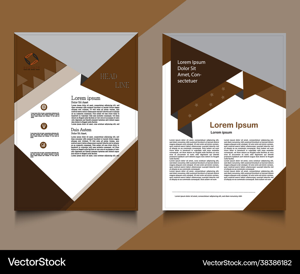 Business flyer or brochure template design Vector Image