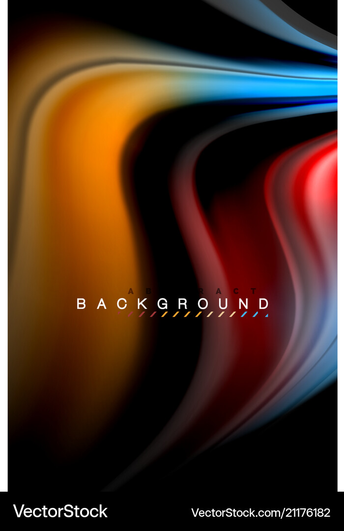 Fluid liquid colors design colorful marble or Vector Image