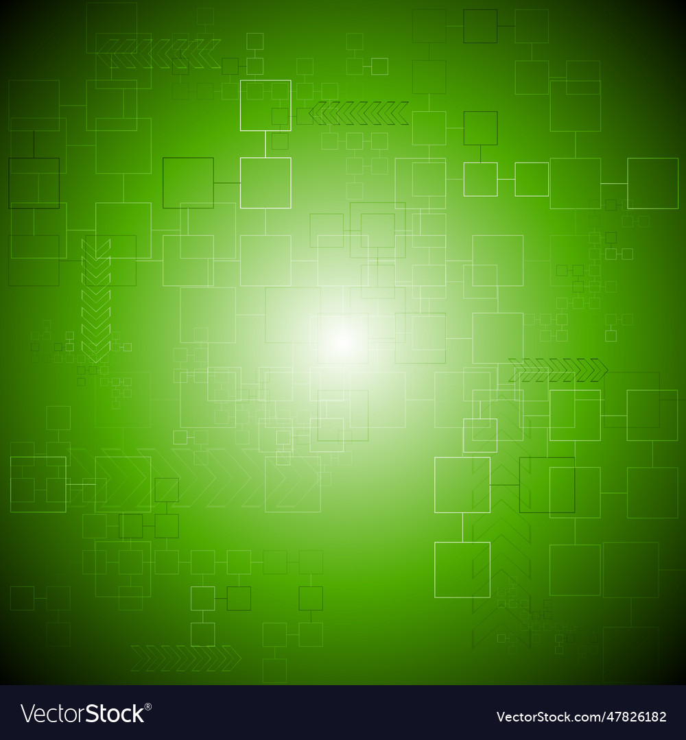 Green tech background Royalty Free Vector Image
