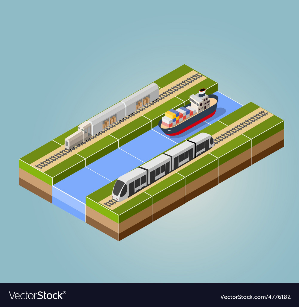 High-speed train Royalty Free Vector Image - VectorStock