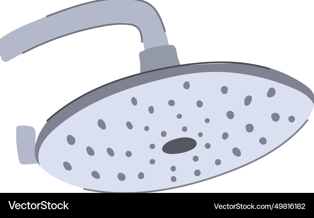 Metal shower head cartoon Royalty Free Vector Image