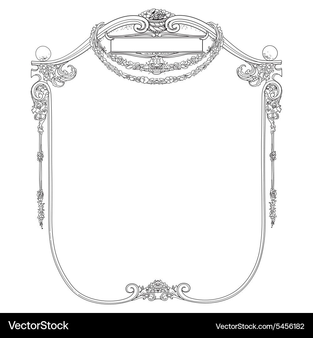 Vintage style frame Royalty Free Vector Image - VectorStock