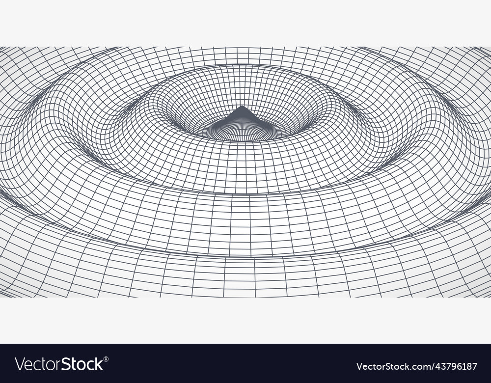 Abstract background with waves 3d surface Vector Image