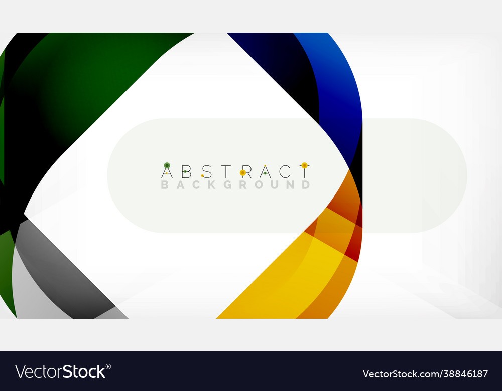 Abstract square shape with overlapping waves Vector Image