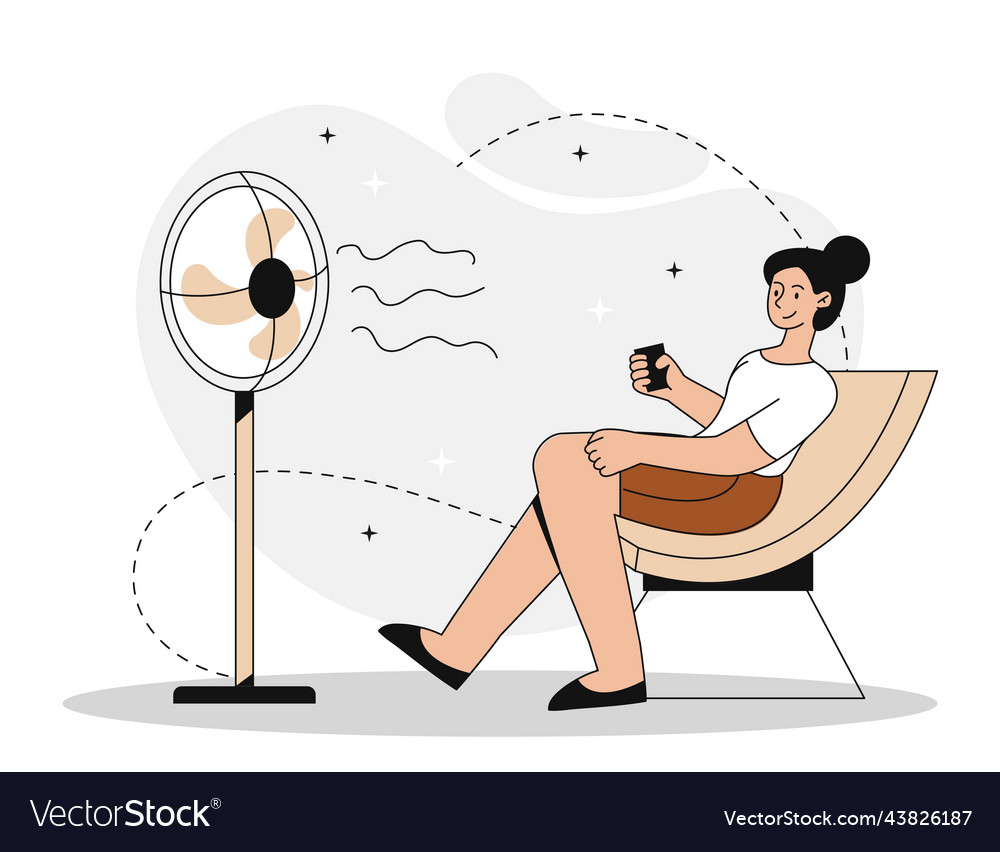 Hot days concept Royalty Free Vector Image - VectorStock