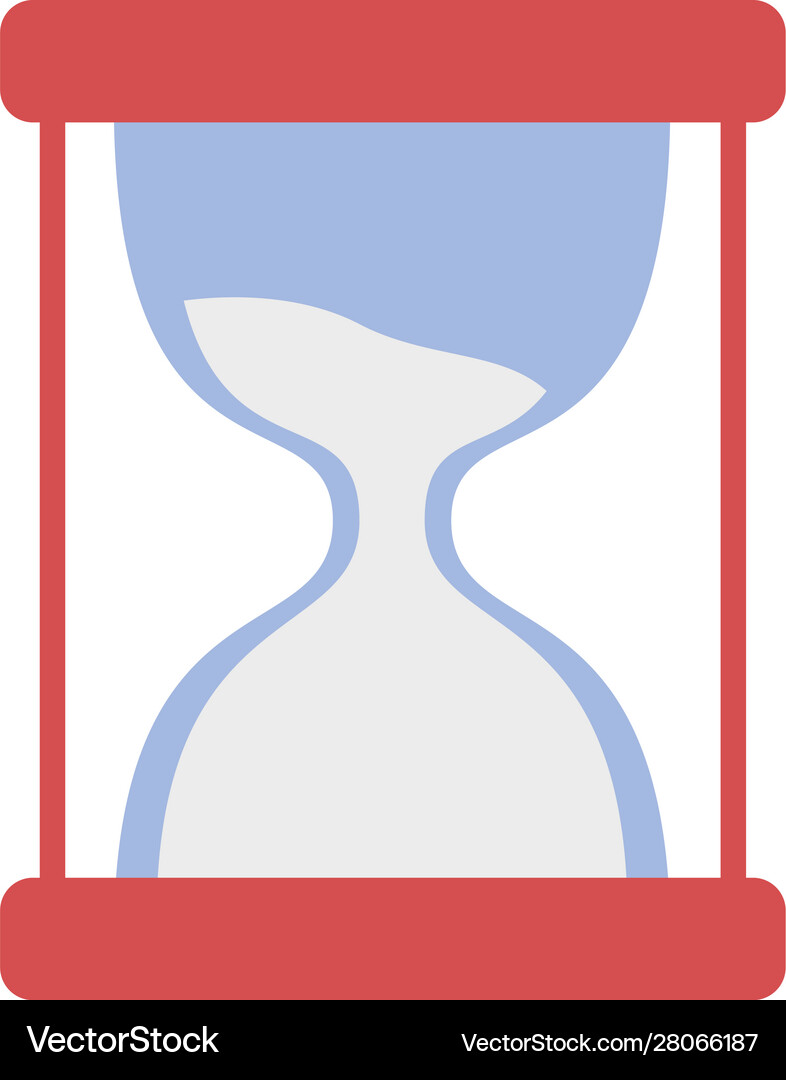 Hourglass time detailed style icon Royalty Free Vector Image