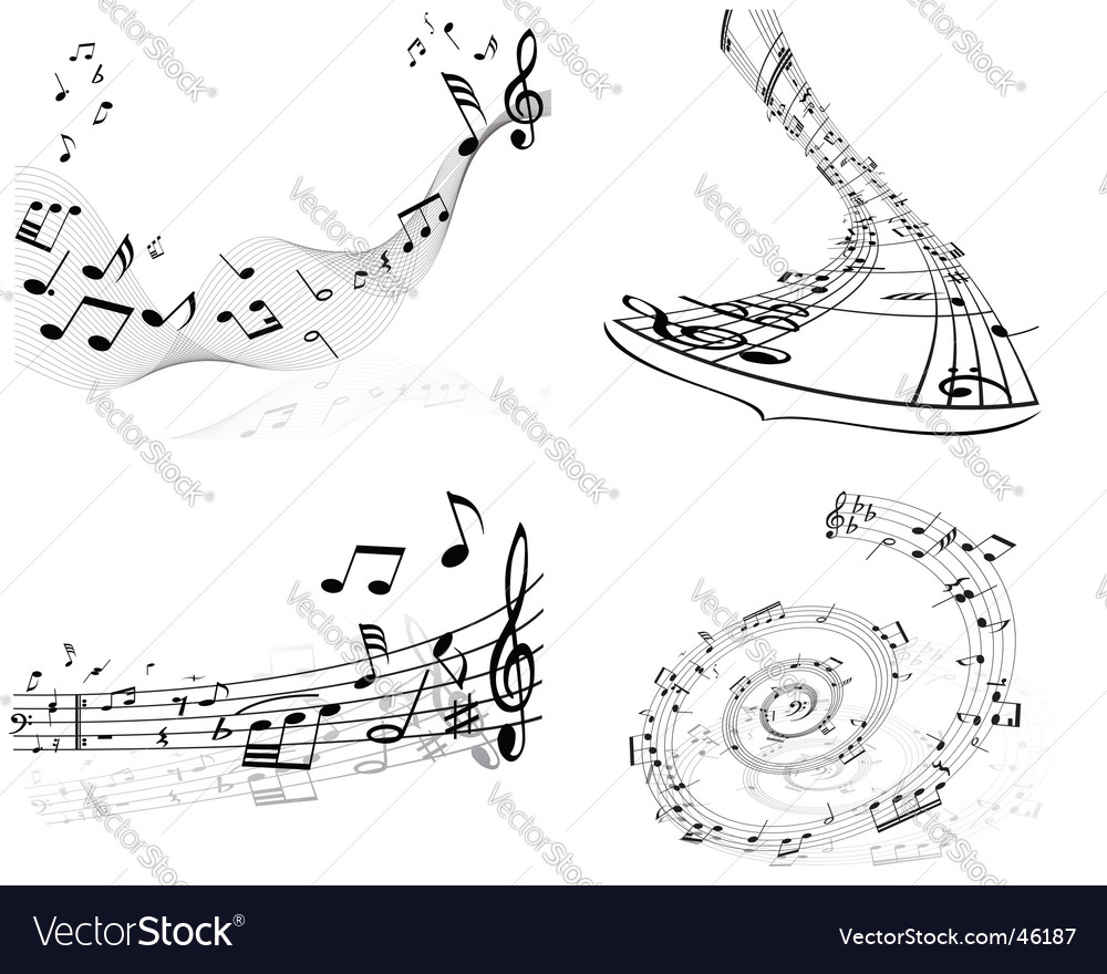 Musical notes Royalty Free Vector Image - VectorStock