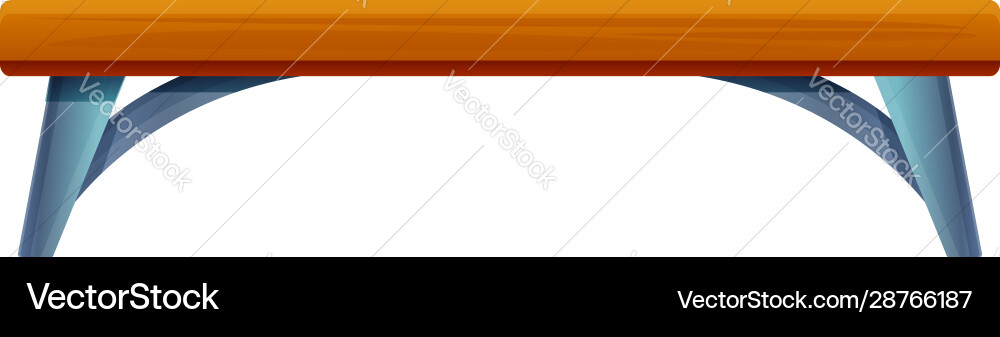 Outdoor bench icon cartoon style Royalty Free Vector Image